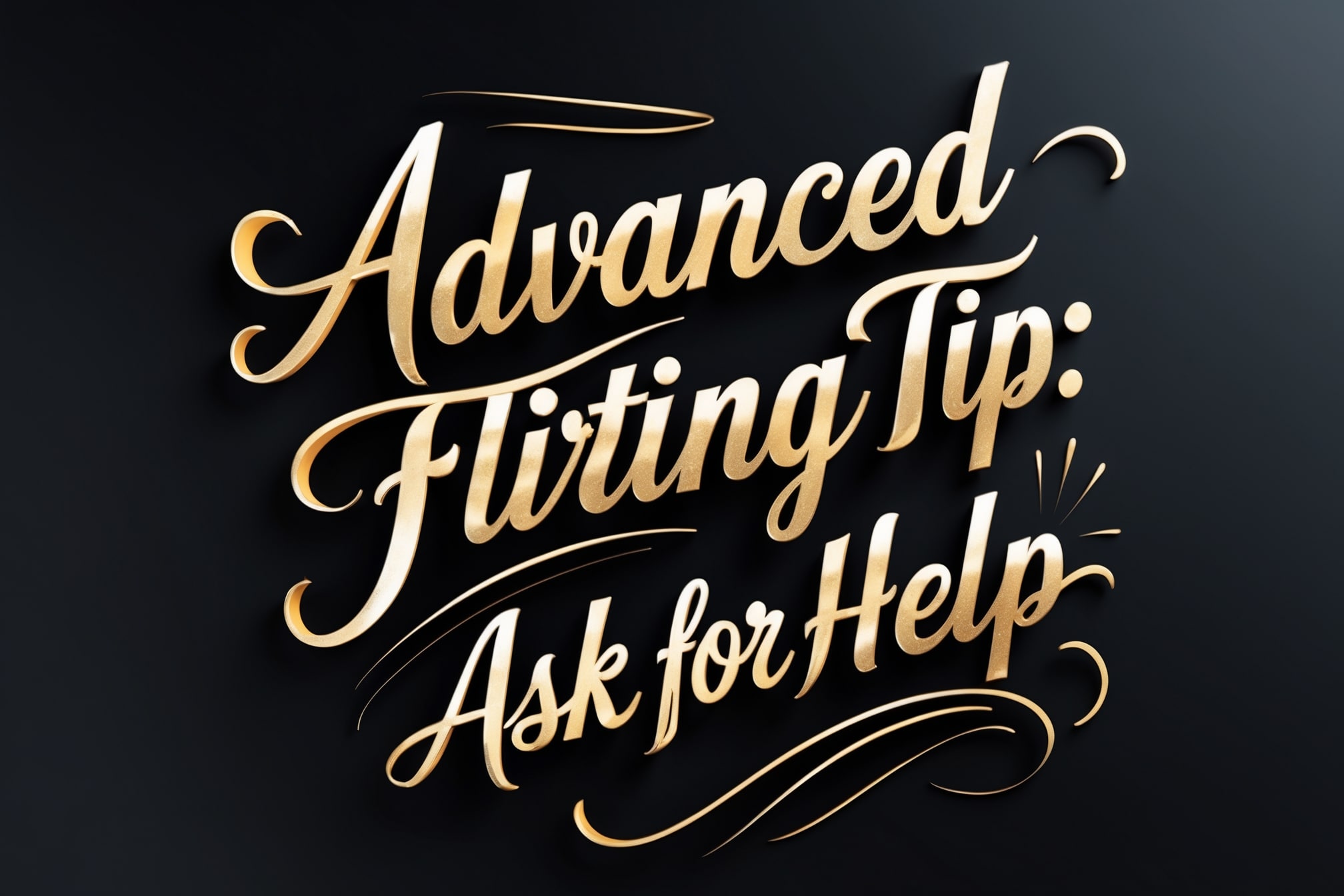 Advanced Flirting Tip: Ask for Help